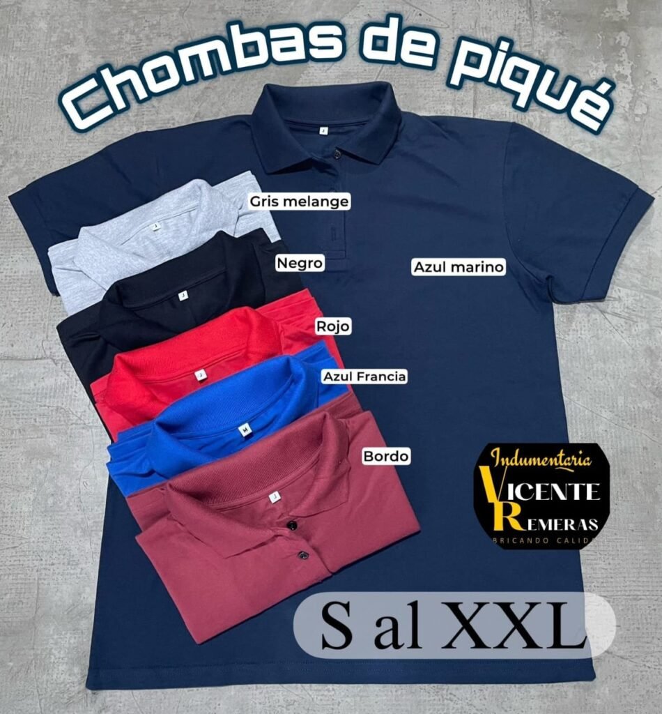 Chombas Lisas Pique Premiun – Vicente Remeras